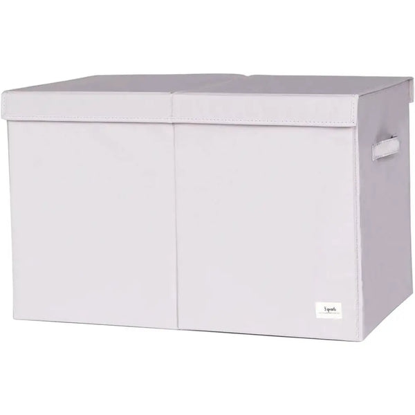 3 Sprouts Toy Chest Recycled Fabric - Light Grey - Baby Charlotte Canada