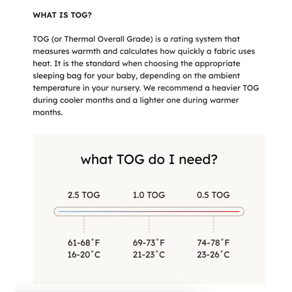 Kyte Baby 0.5 Tog Sleep Bag in Storm - Baby Charlotte Canada