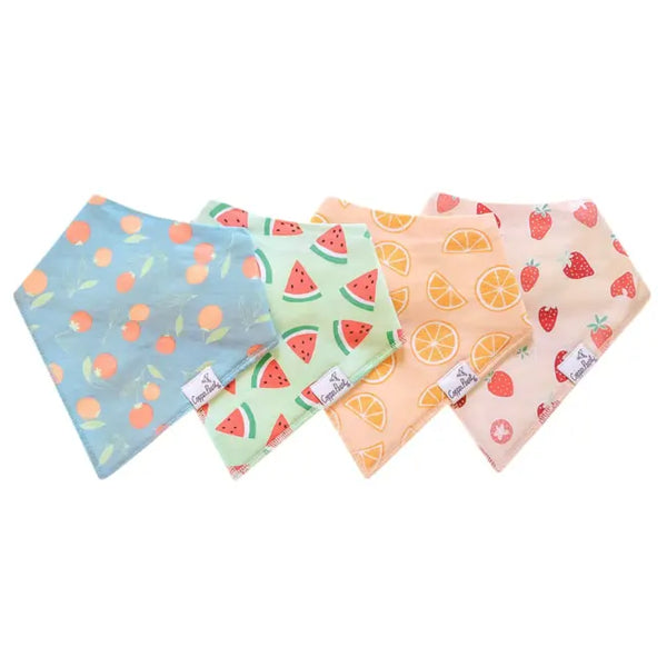 Copper Pearl Bibs 4pk - Clementine - Baby Charlotte Canada