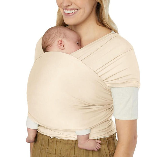 Ergo Baby Aura Baby Wrap Sustainable Knit - Cream - Baby Charlotte Canada