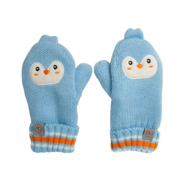 Flapjacks Baby Knitted Mitten - Penguin - Baby Charlotte Canada