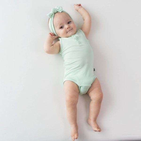 Kyte Baby Sleeveless Bodysuit in Mint - Baby Charlotte Canada